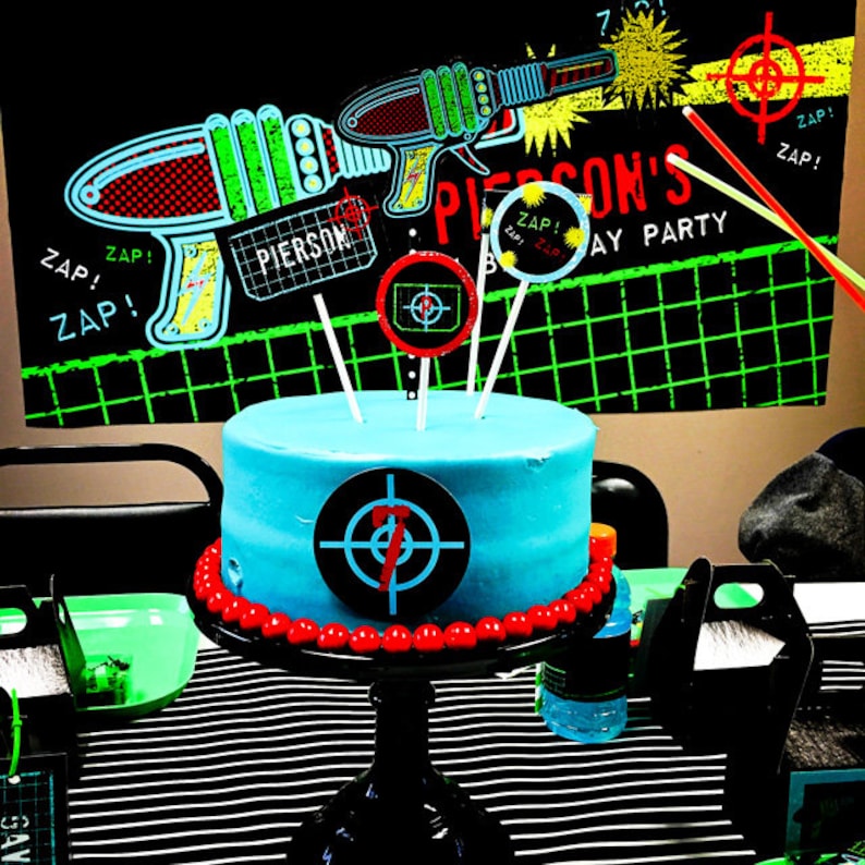 Laser Tag Birthday Party Complete Planning Package | DIY Party Favors ...