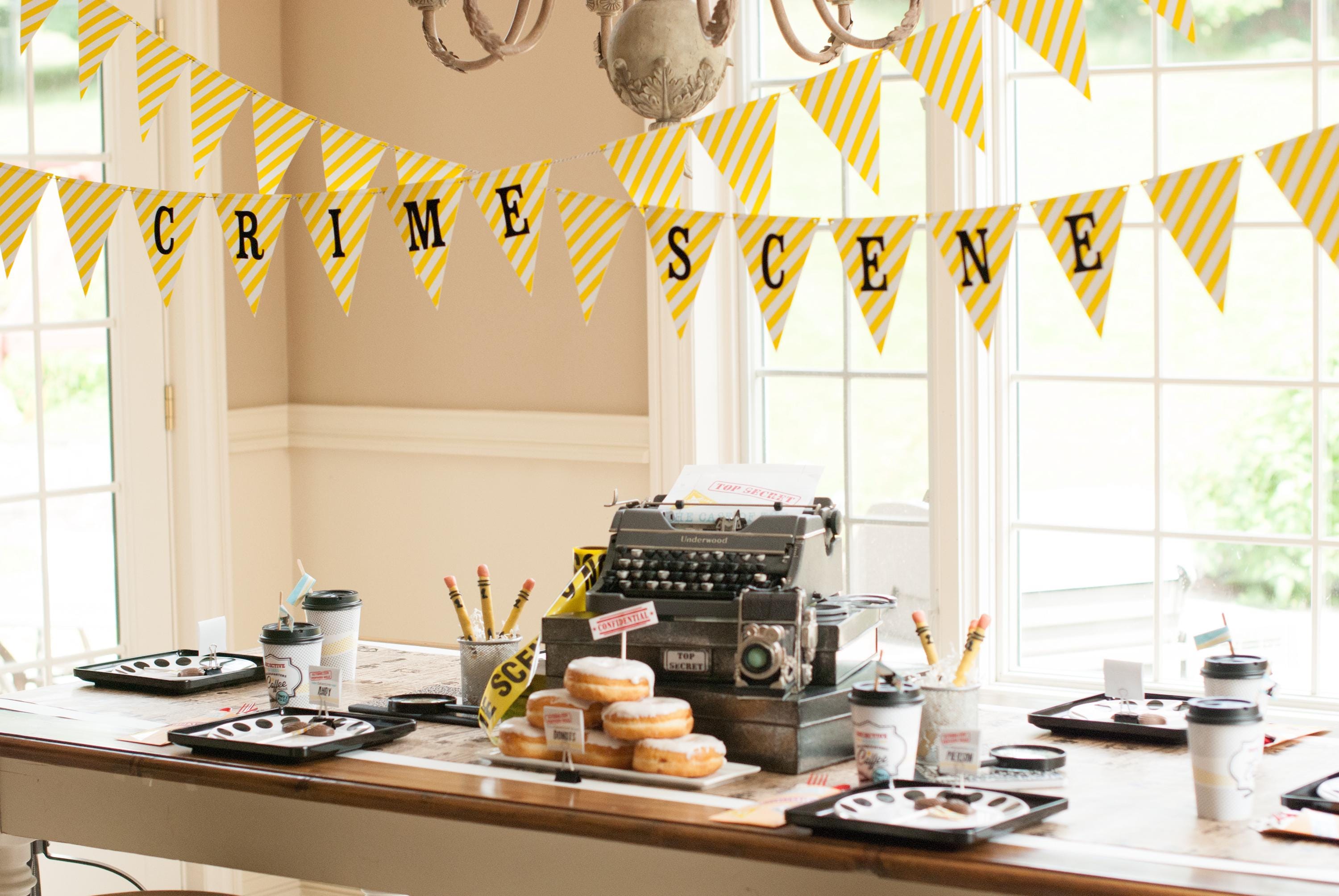 Detective Birthday Party Complete Planning Package | DIY Party Favors ...
