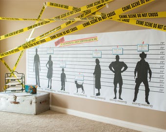 Detective Party Suspect Polaroids | Easy Birthday Party Decor | Boy ...