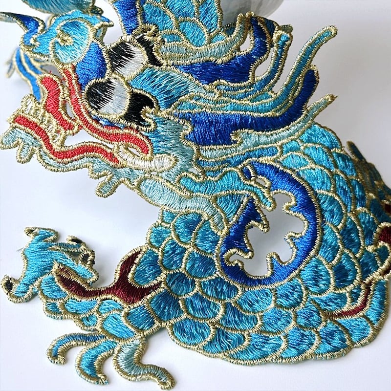 Embroidered Dragon - Etsy