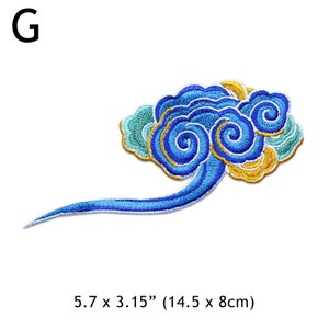 Abstract Cloud Sew on Patch Chinese Cloud Curly Cloud Swirly Cloud ...