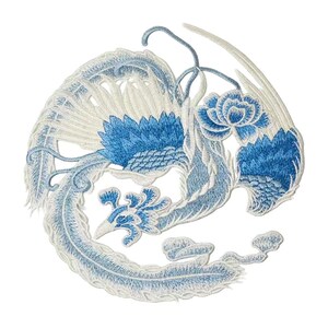 Large Phoenix Round Sew on Patch 8"/ 20cm Japanese Bird Back Patch ...