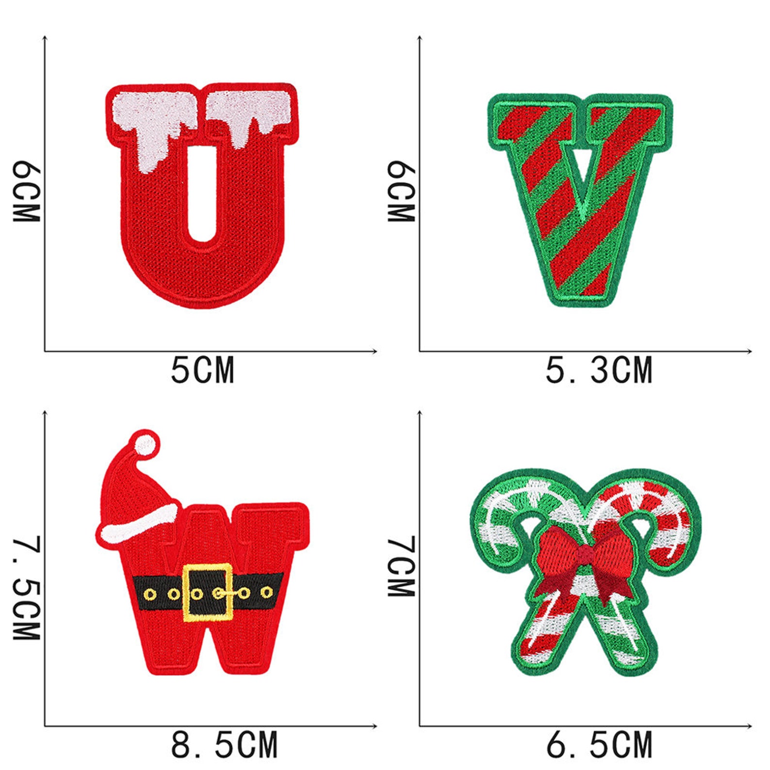 Christmas Letter Iron on Patch Sew Patch Snowman Reindeer Xmas - Etsy