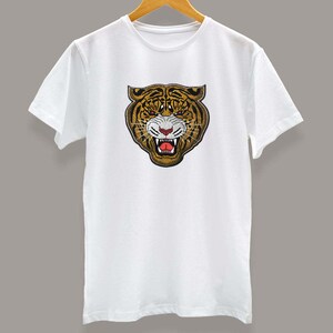 Large Tiger Head Sew on Patch Brush Bristle Embroidered Embroidery ...