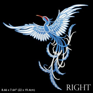 Large Phoenix Pair Sew on Patch 8.5"/22cm Japanese Bird Back Patch ...