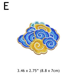 Abstract Cloud Sew on Patch Chinese Cloud Curly Cloud Swirly Cloud ...