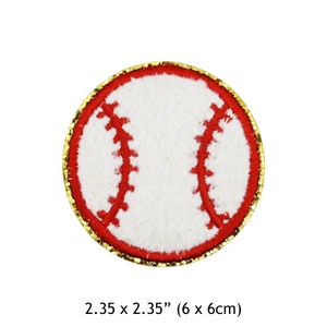 3pc Chenille Basketball Iron on Patch Baseball American Football Soccer ...