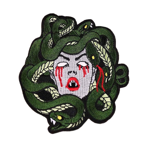 Snake Patchmedusa Patchmyth of Olympus Patchembroidered | Etsy