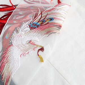 Large Phoenix Sew on Patch 11"/ 28cm Japanese Bird Round Back Patch ...