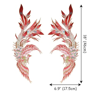Large Phoenix Sew on Patch 18"/ 46cm Japanese Bird Back Patch ...