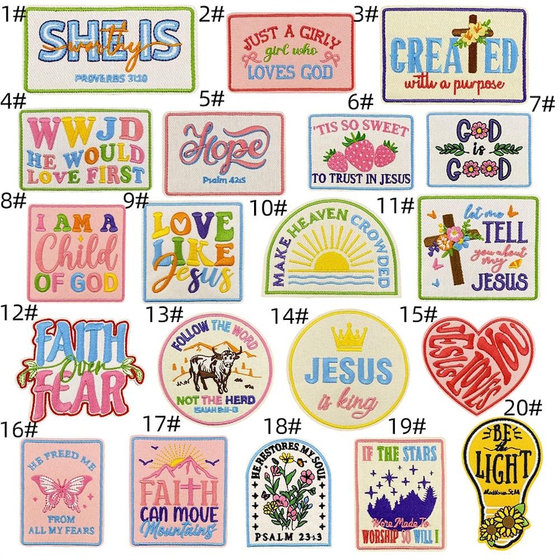 Embroidered Bible Patch - Etsy