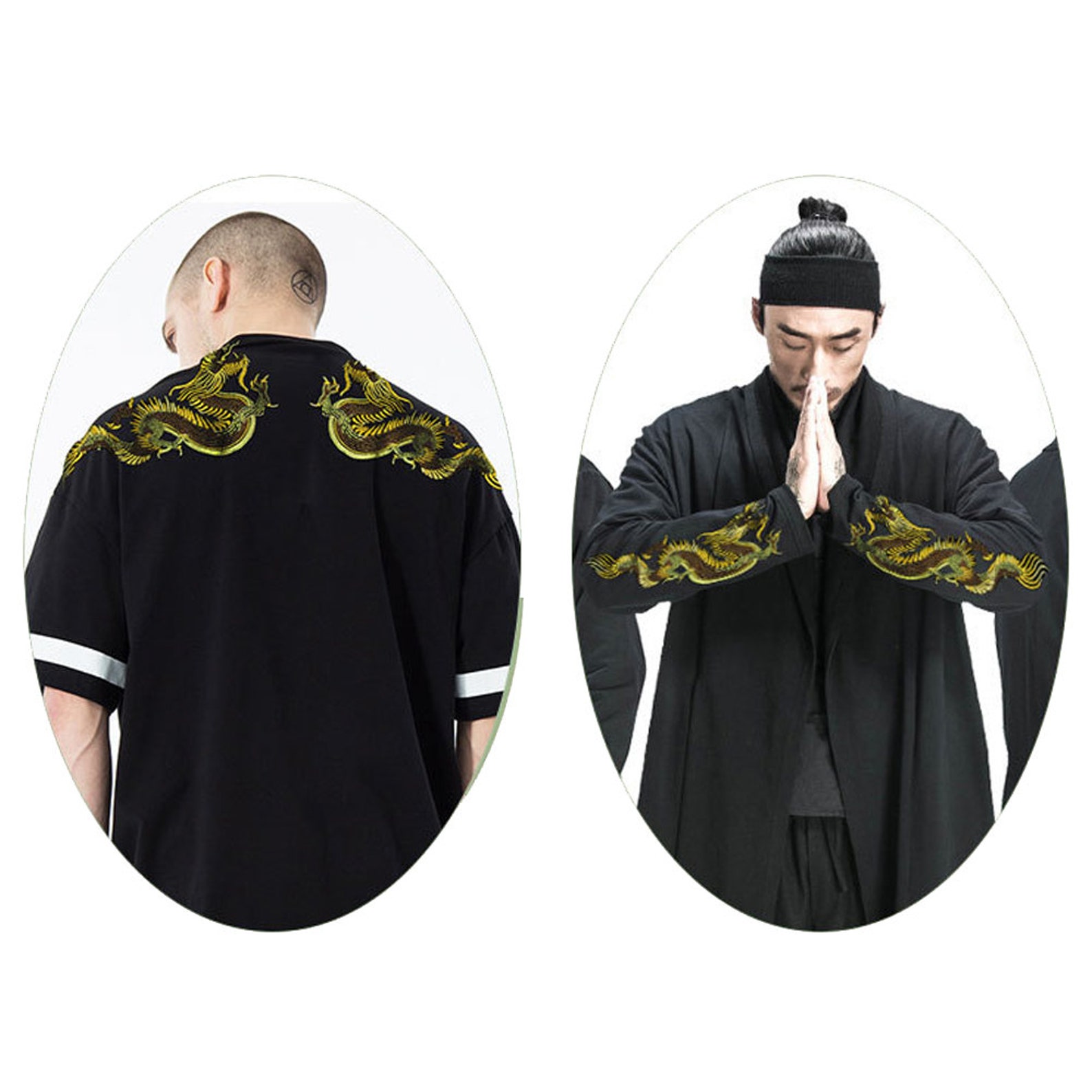 Large Chinese Dragon Sew on Back Patch Embroidered Notion - Etsy