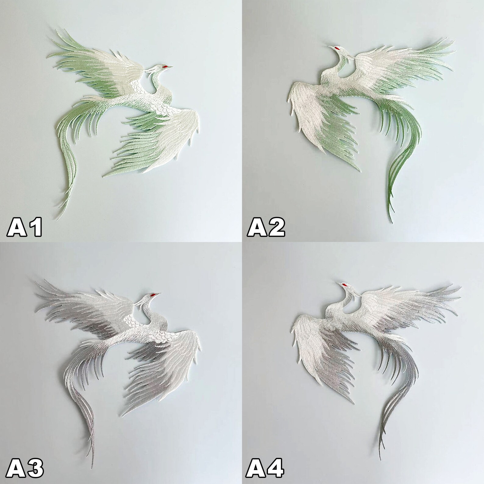 Phoenix Iron on Patch Sew Patch Japanese Bird Back Patch Embroidery ...