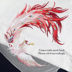 Large Phoenix Sew on Patch 11"/ 28cm Japanese Bird Round Back Patch ...