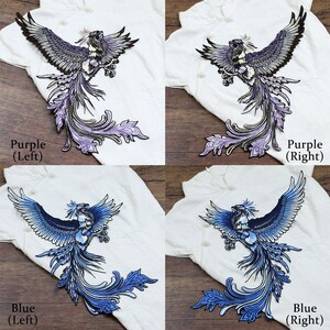 Large Phoenix Sew on Patch 15"/39cm Japanese Bird Round Back Patch ...