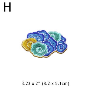 Abstract Cloud Sew on Patch Chinese Cloud Curly Cloud Swirly Cloud ...