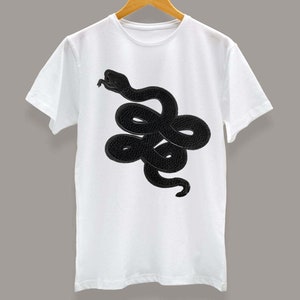 Black Mamba Snake Back Patch Sew Iron on Large Applique Embroidered ...