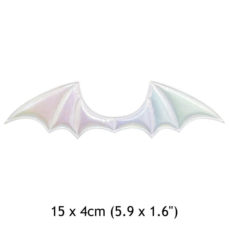 Bat Wing Patches / Charms – Gothic Pastel Macaron Iridescent DIY ...