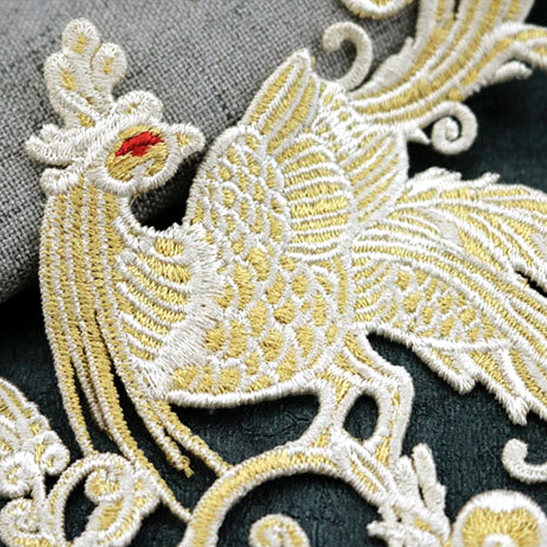 Phoenix Pair Sew on Patch 7.7"/19.5cm Japanese Bird Back Patch ...