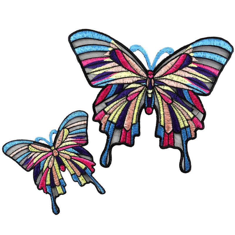 Embroidered Butterfly Patches - Etsy
