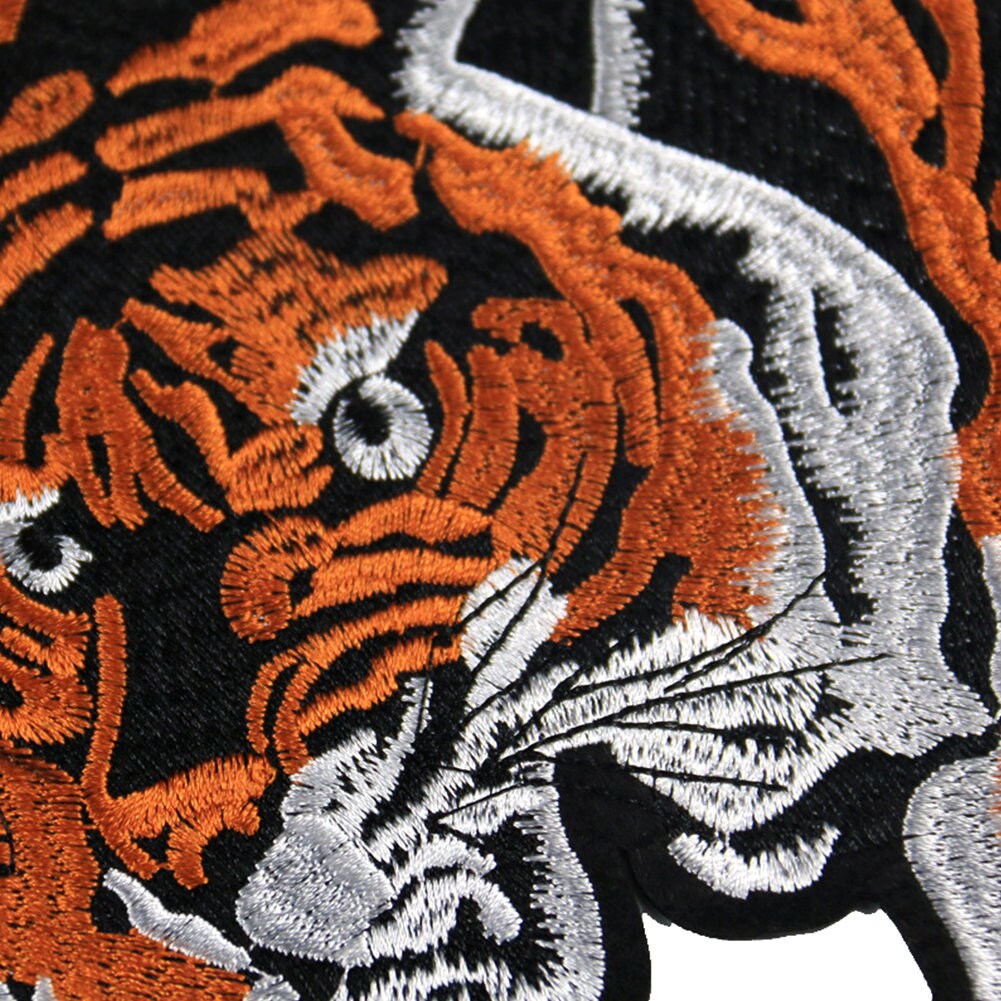 Large Crouching Tiger Iron on Patch Sew on Patch Embroidery - Etsy
