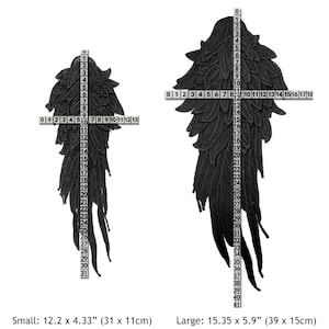 3D Angel Wing Shoulder Strap Patch Pair Guipure Lace Neckline Collar ...