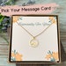 Personalized Message Card Necklace, Mt. Range Dainty Gold-plated ...