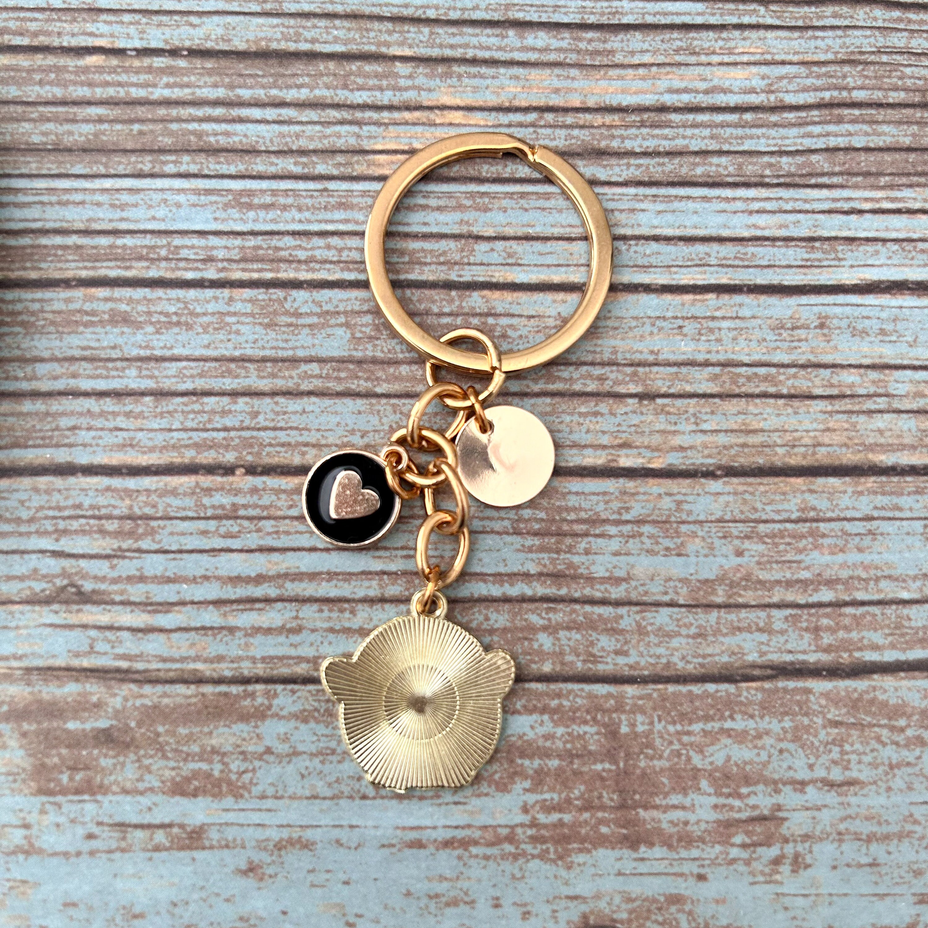 Penguin Enamel Keychain, Custom Hand Stamped Initial Charm, Backpack ...