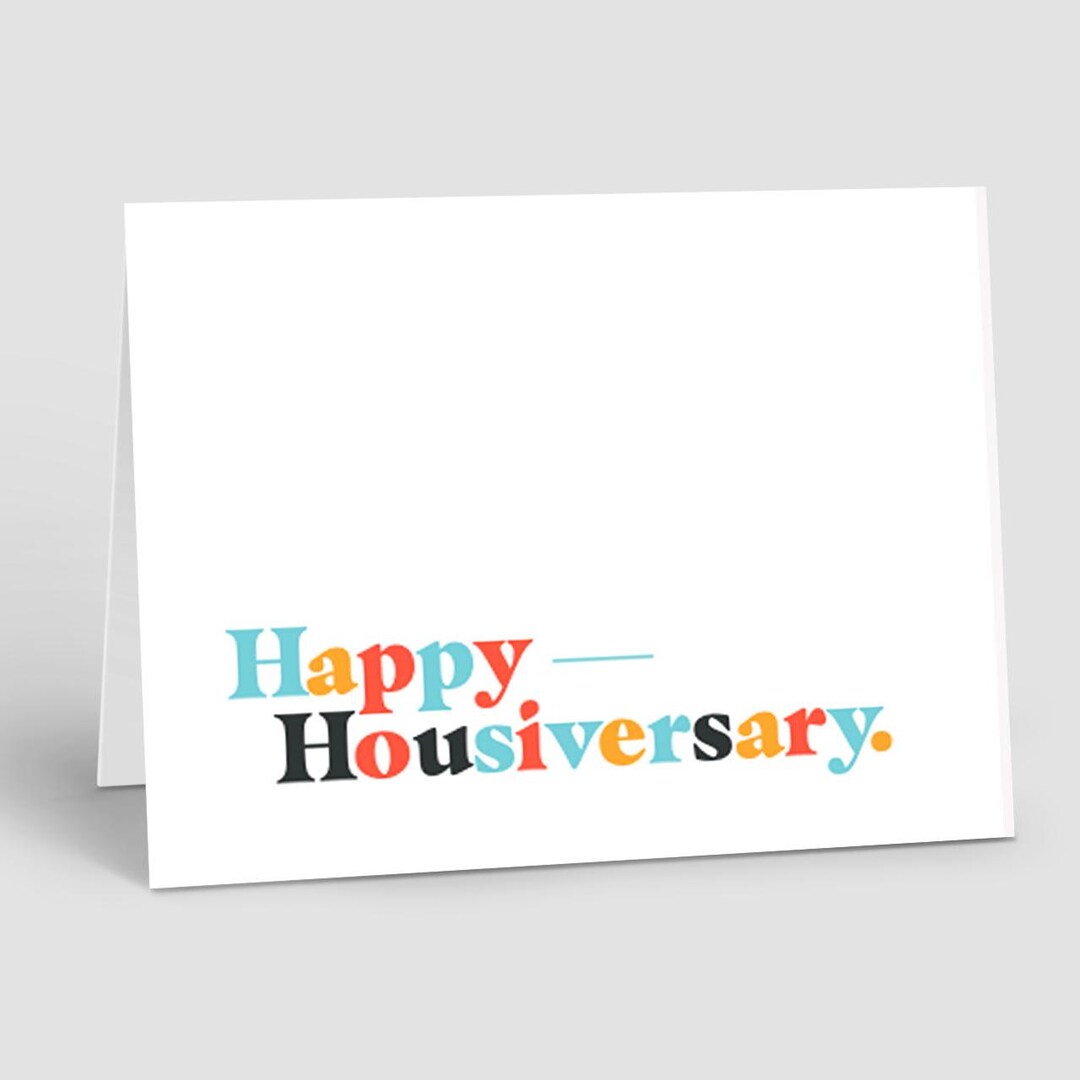 PERSONALIZED HOUSIVERSARY Note Cards | Package of 10 | Home Anniversary ...