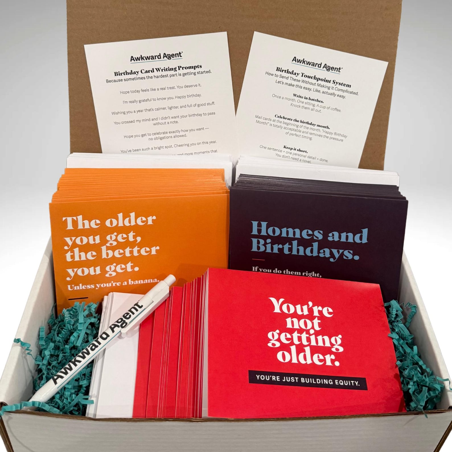 Realtor Birthday Card Bundle | 60 Notecards With Envelopes | Client ...