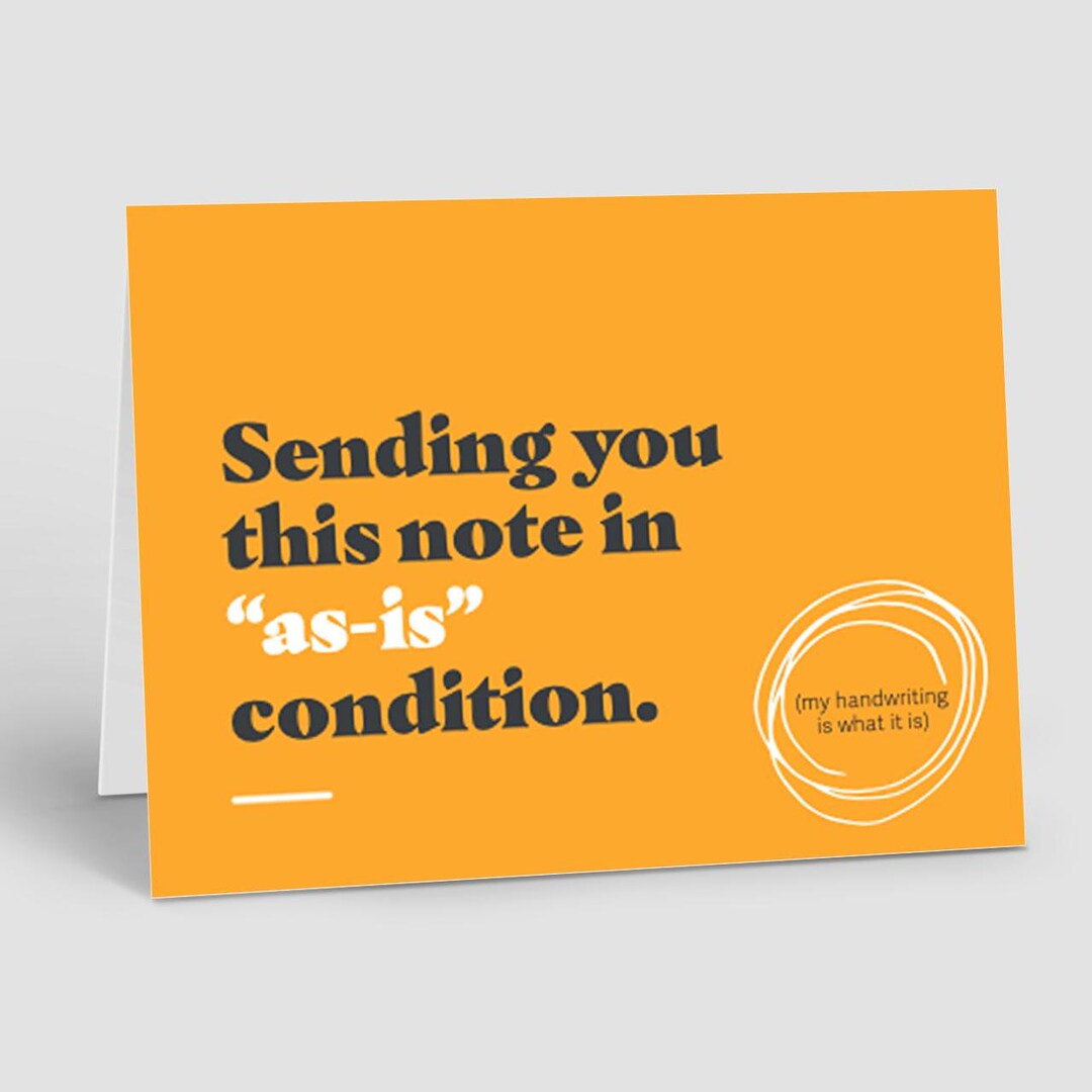 PERSONALIZED Thinking Of. You Note Cards | Package of 10 | Client Note ...