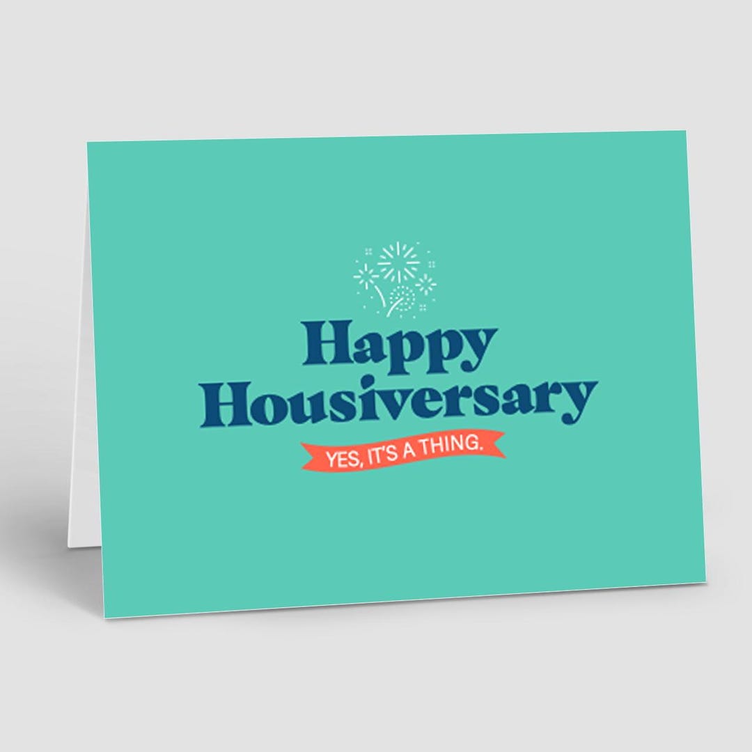 PERSONALIZED HOUSIVERSARY Note Cards | Package of 10 Cards | Home ...