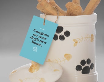 PACKAGE of 20 Holiday Wrap Pop-by Tags Real Estate Client - Etsy