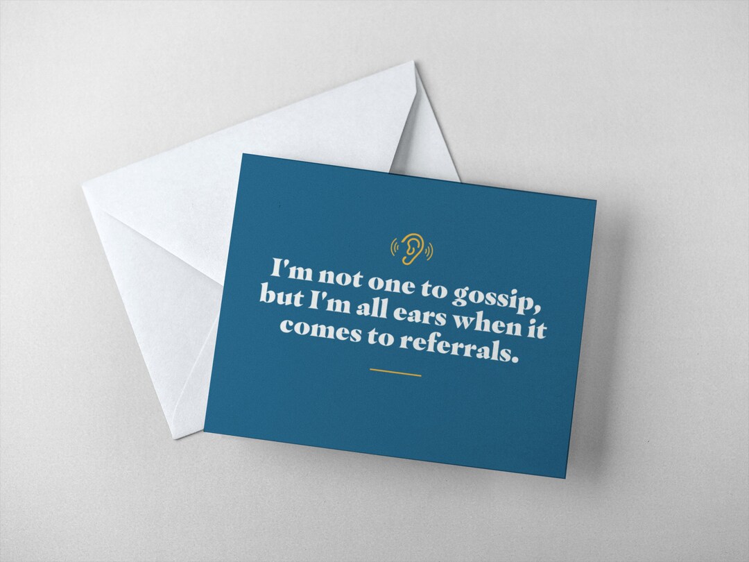 PACKAGE of REFERRAL CARDS Real Estate Personalized Client Cards Thank ...