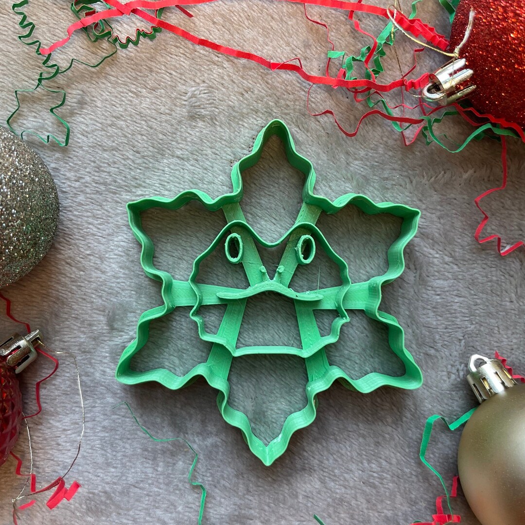 Bearded Dragon Christmas Cookie Cutter, Lizard Cookie Cutter, Snowflake ...