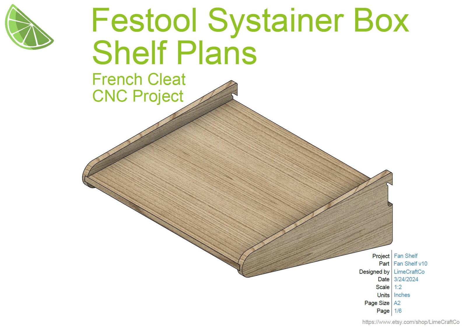 Festool Systainer Box Shelf Plans - French Cleat - CNC ONLY!! - Etsy