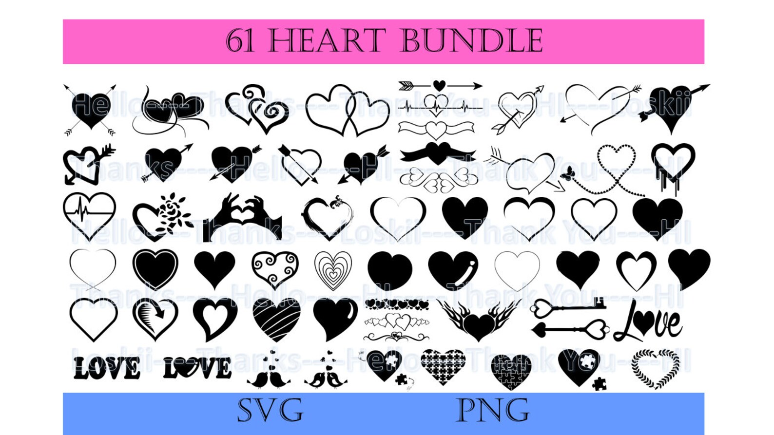 Heart Svg Bundle, Heart Svg, Heart Png, Valentine Svg Png, - Etsy