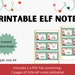 Elf Notes Printable Christmas Digital Instant Download - Note Cards ...