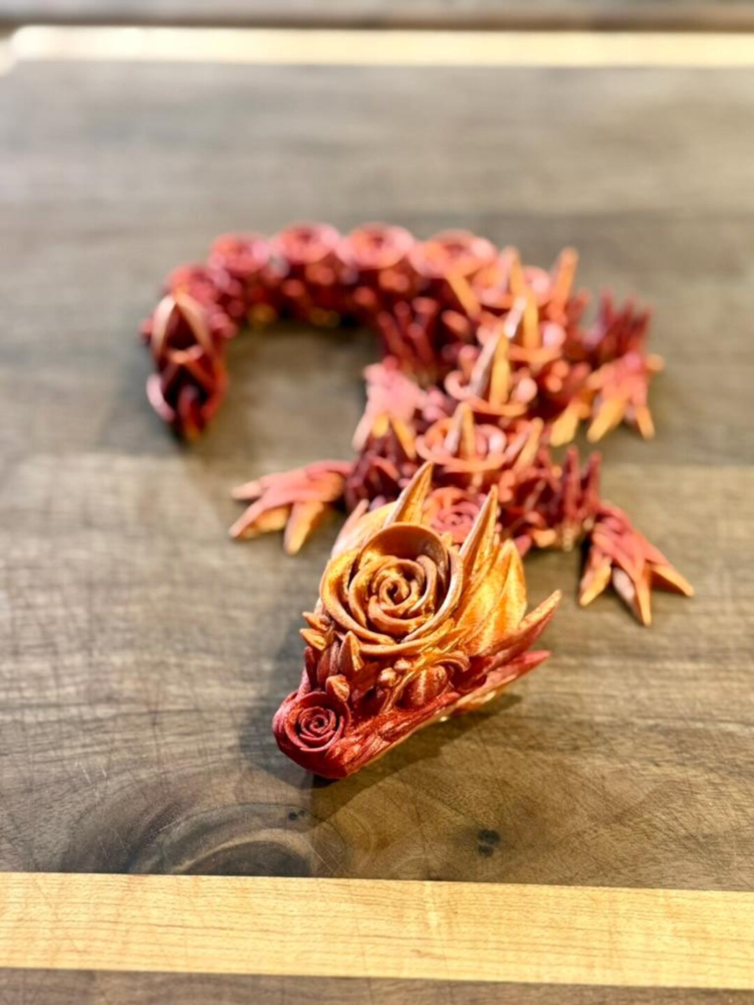 Pyroblossom, the Fire Silk Red Rose Dragon - Etsy
