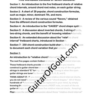 Chord Construction Made Easy Workbook for 6-string Guitar in Standard E ...