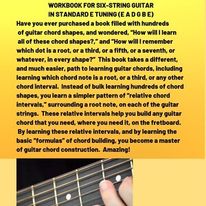 Chord Construction Made Easy Workbook for 6-string Guitar in Standard E ...