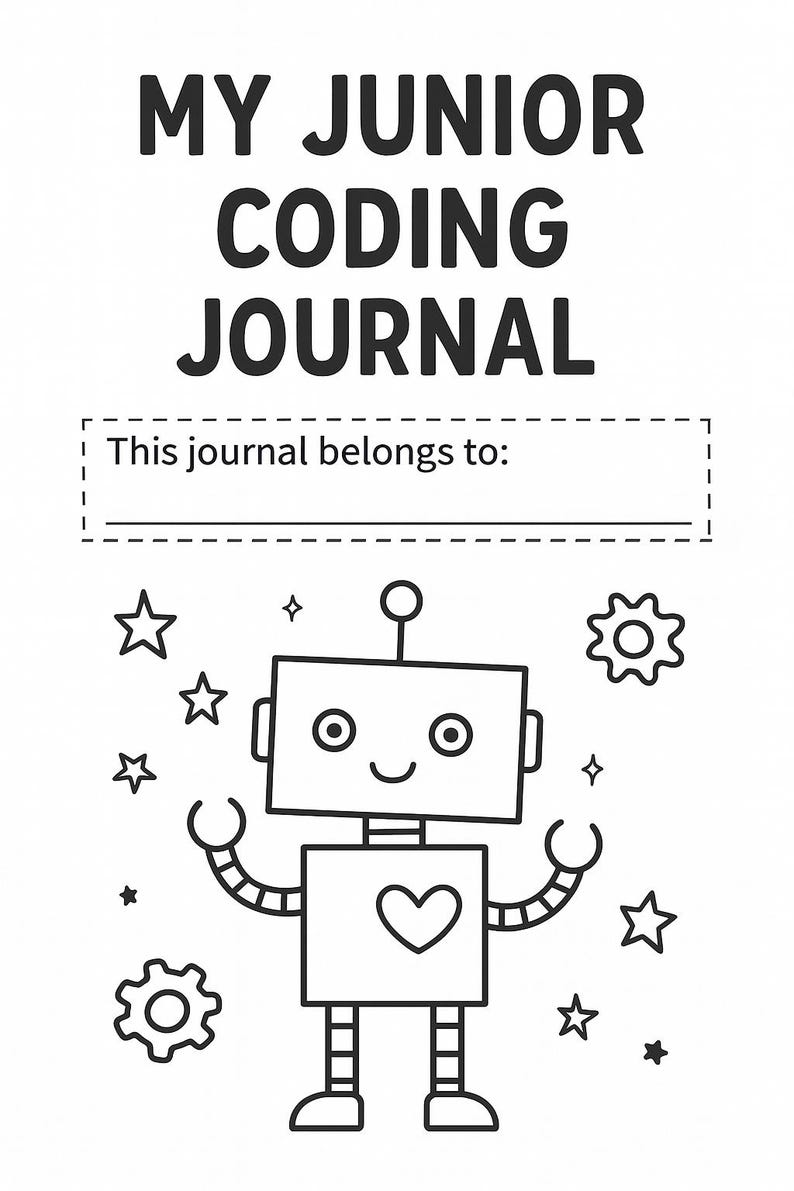 Coding Journal Printables for Kids: STEM & AI Activities (digital ...