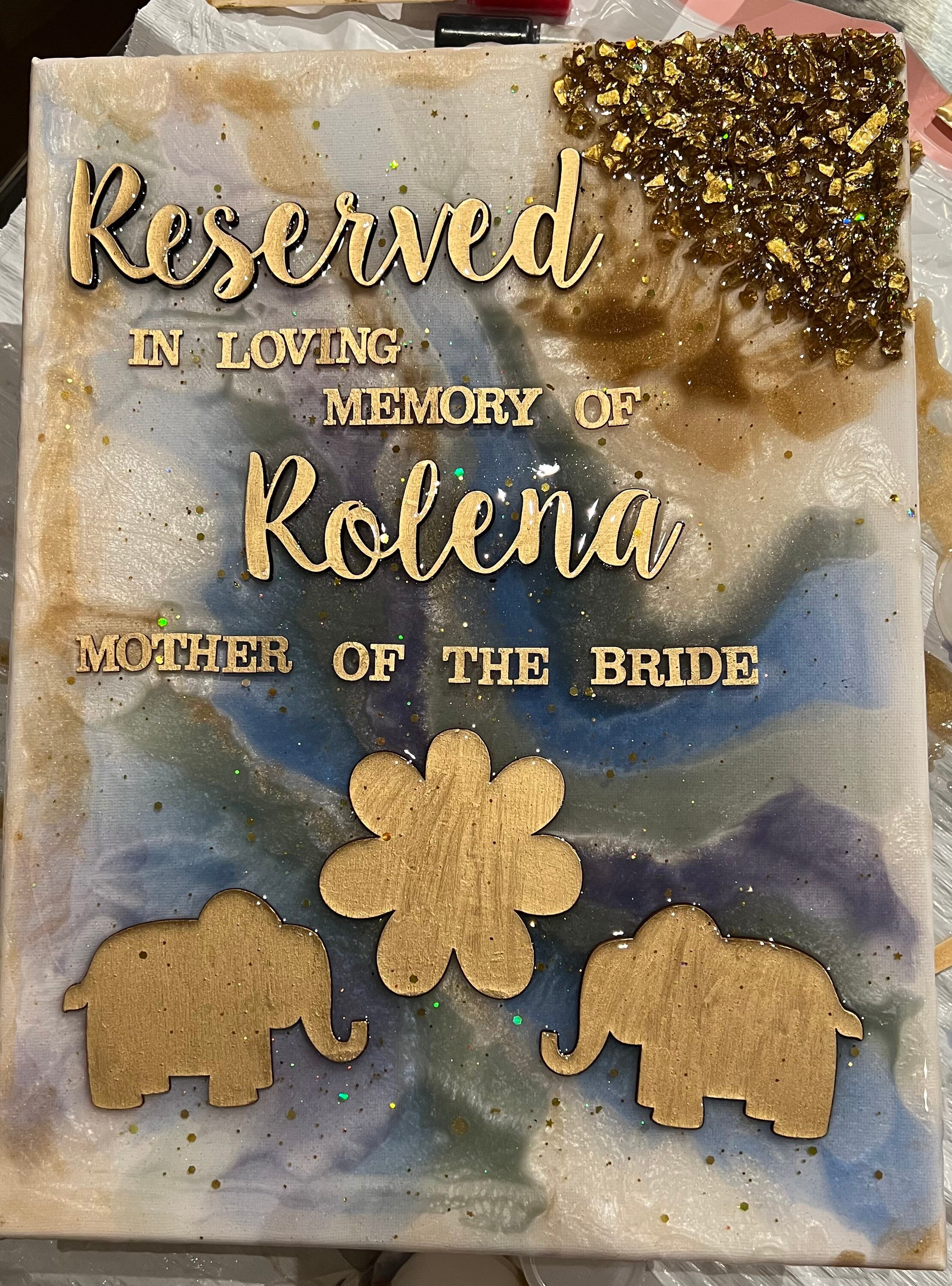 Memorial Epoxy Wedding Sign - Etsy
