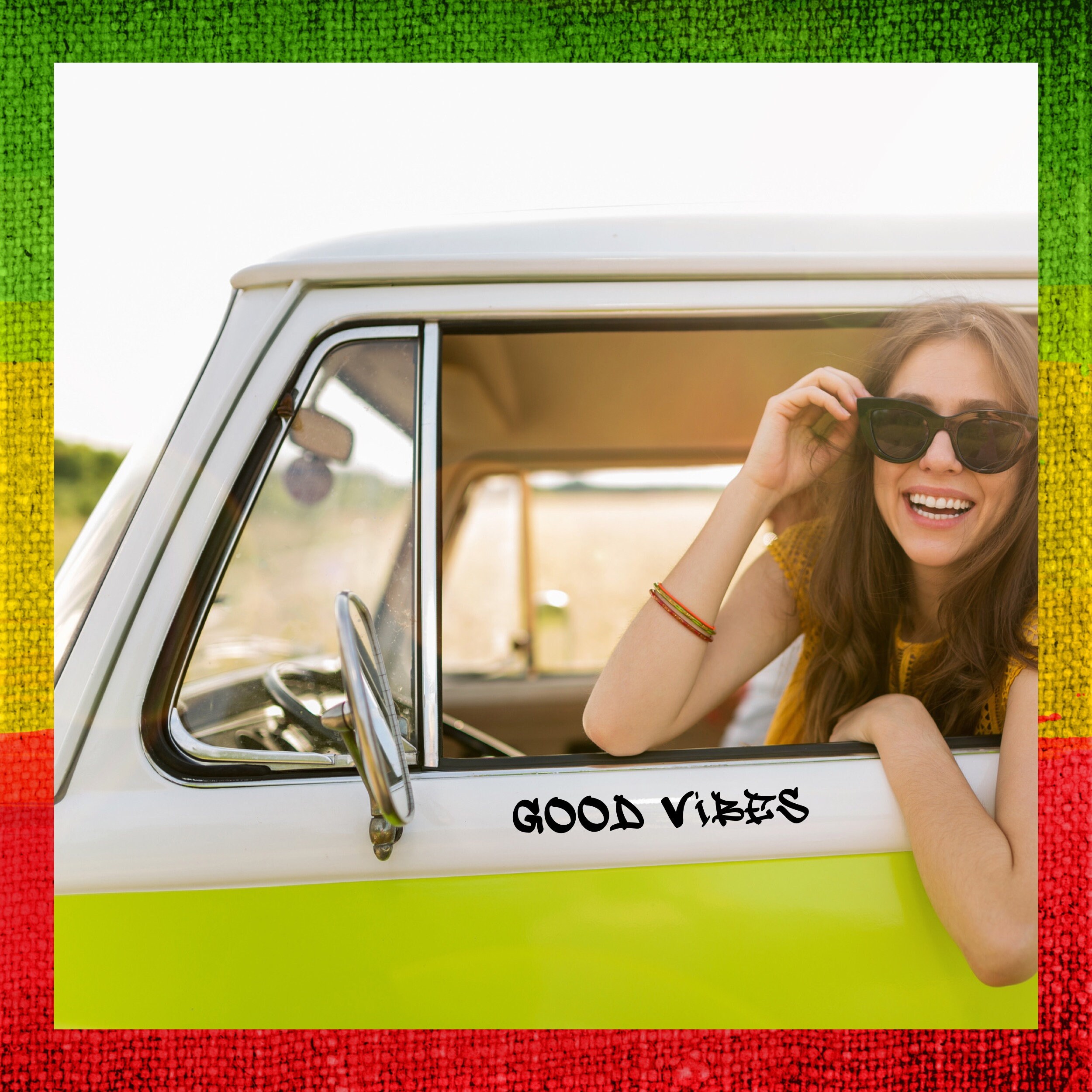 Good Vibes Vinyl Decals, Permanent Vinyl Decals, Window Decal, Car ...