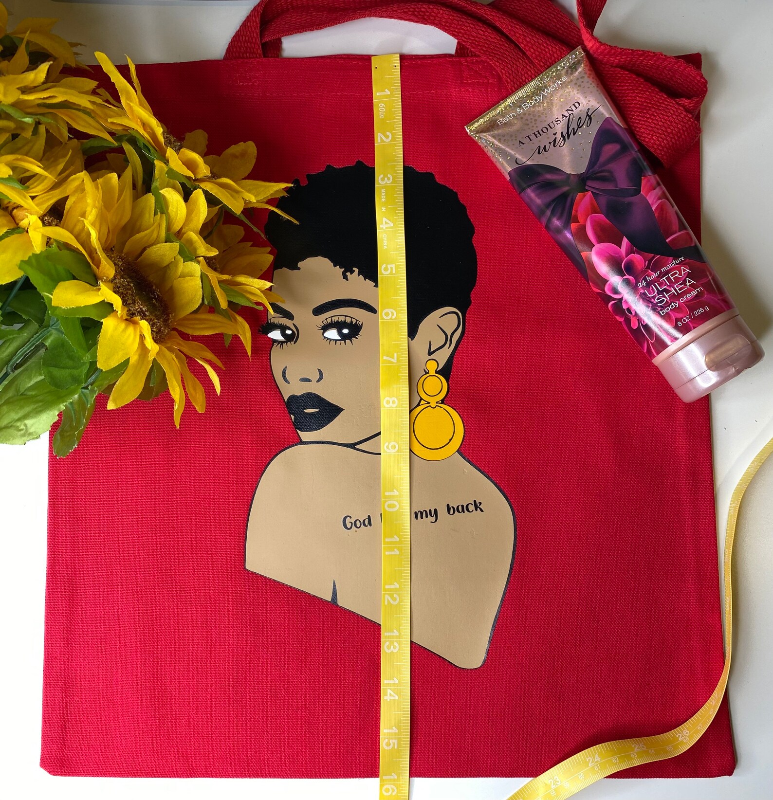 Red Tote Bag, Canvas Tote Bag, Grocery Bag, School Bag, Lunch Bag, Work ...
