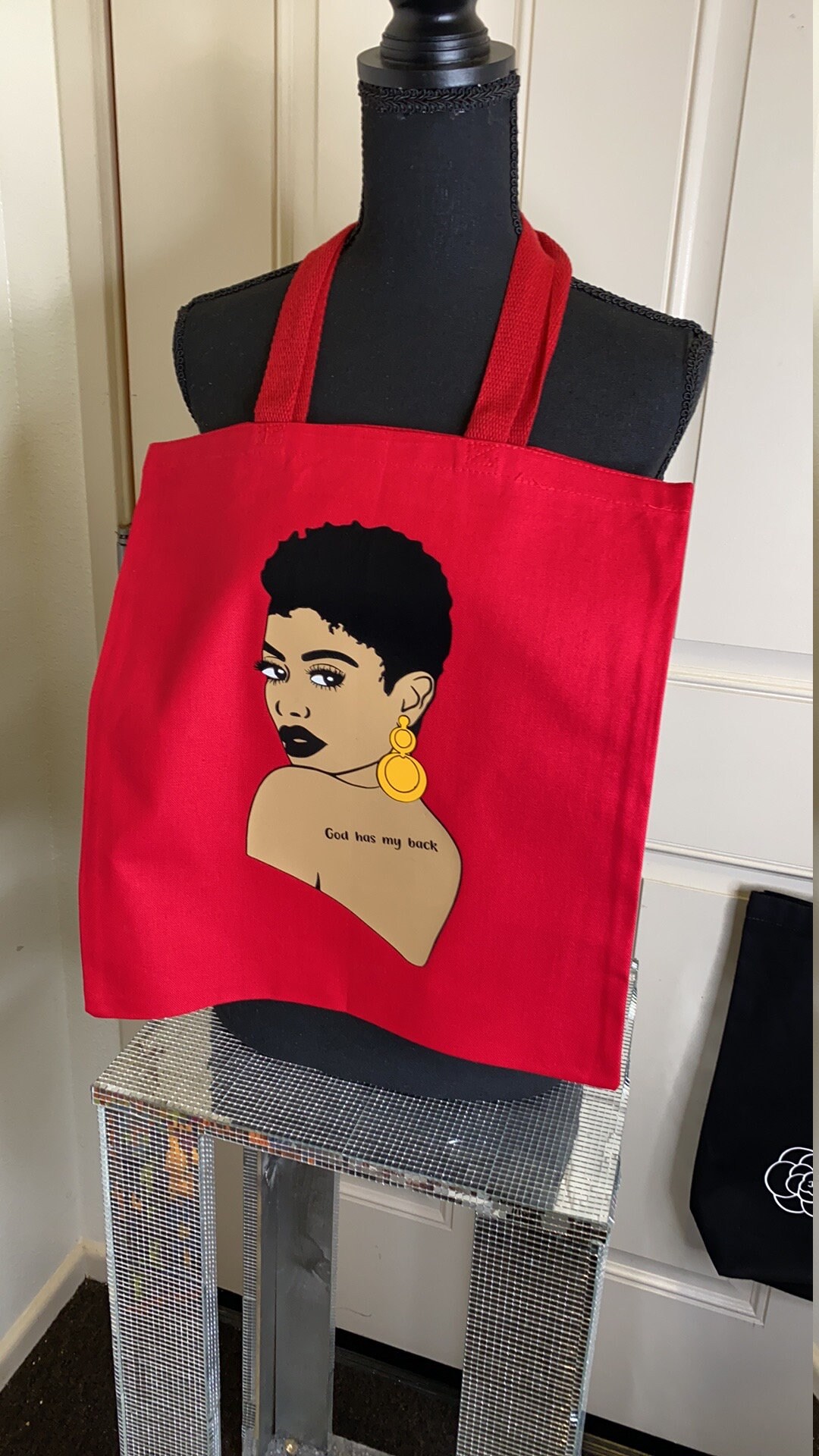 Red Tote Bag, Canvas Tote Bag, Grocery Bag, School Bag, Lunch Bag, Work ...