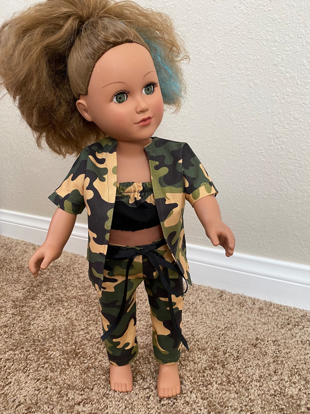 Handmade 18” Inch Doll Clothes, 3 Piece Fatigue Look - Etsy
