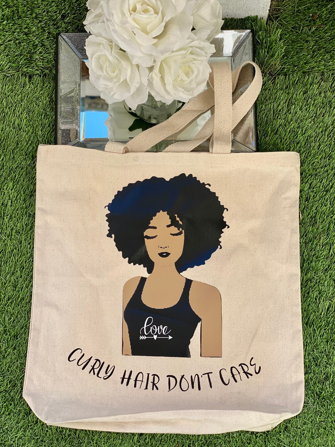 Natural Color Tote Bag, Custom Tote, Girlfriend Gift, Friend Gift, Book ...