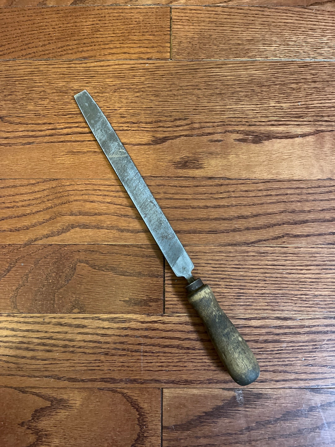 Antique Wright 15 Smooth Flat Wood Handle File Smoothing File for ...