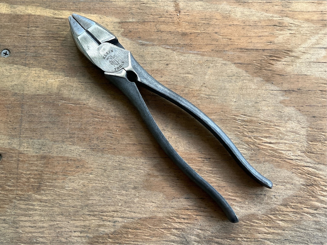 Vintage Klein Tools Pliers - 9.25" Linesman Pliers 213-9 NETH - Made in ...